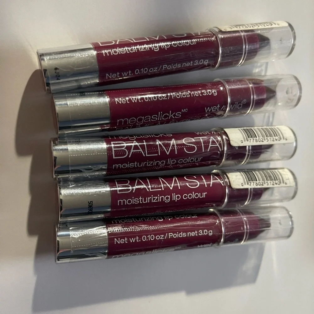 wet n wild | Makeup | 5 Wet N Wild Megaslicks Balmstain Lip Color 24 ...